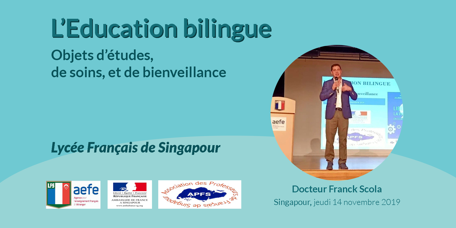 Séminaire du Dr Franck Scola en Asie autour de l'enfance bilingue
